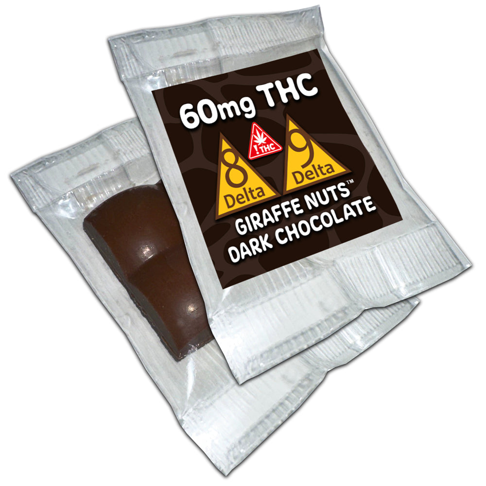 Mighty Mini THC Dark Chocolate - 60mg THC - SINGLES – Giraffe Nuts